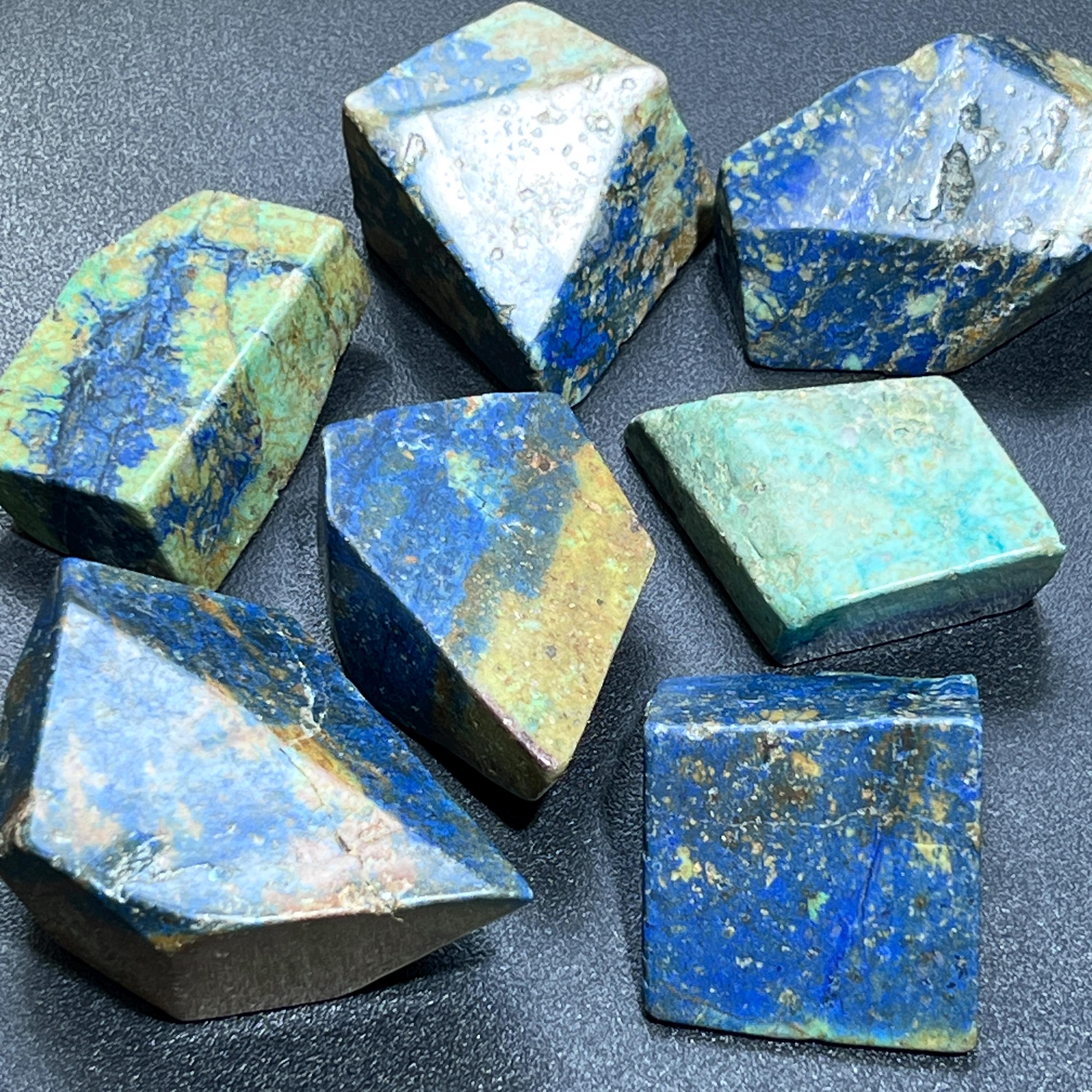 Azurite And Chrysocolla Free-form Shapes Carving Wholesale – Amazing ...