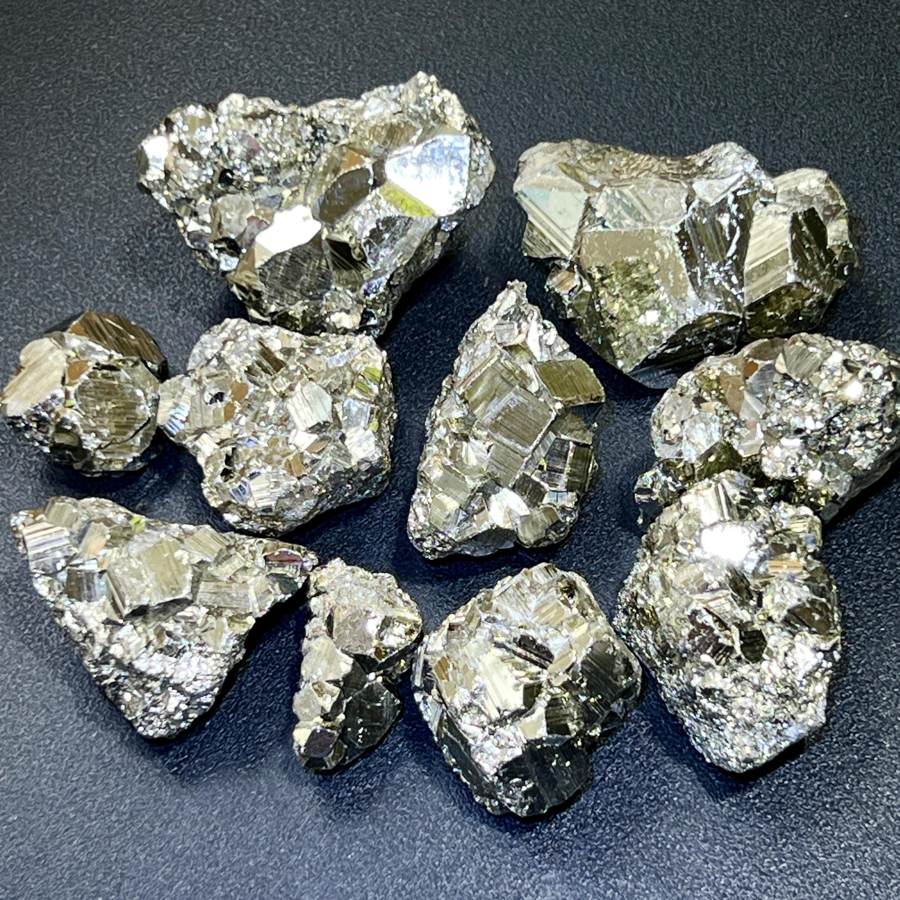 Extra Quality Premium Pyrite Small Crystal Clusters (By The Piece Or P ...