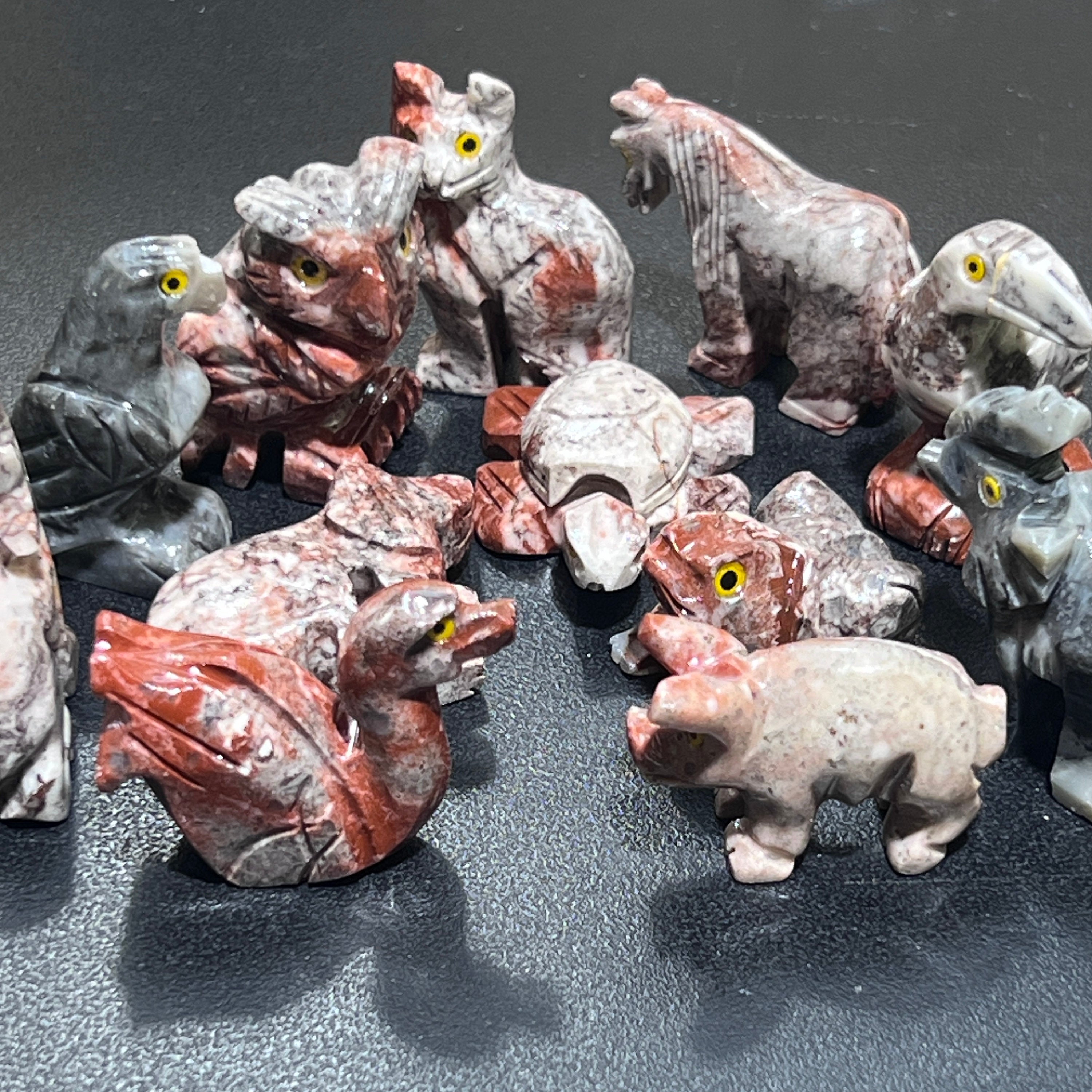 Small Soapstone Animals Carvings (Packs of 10) Wholesale Miniatures ...
