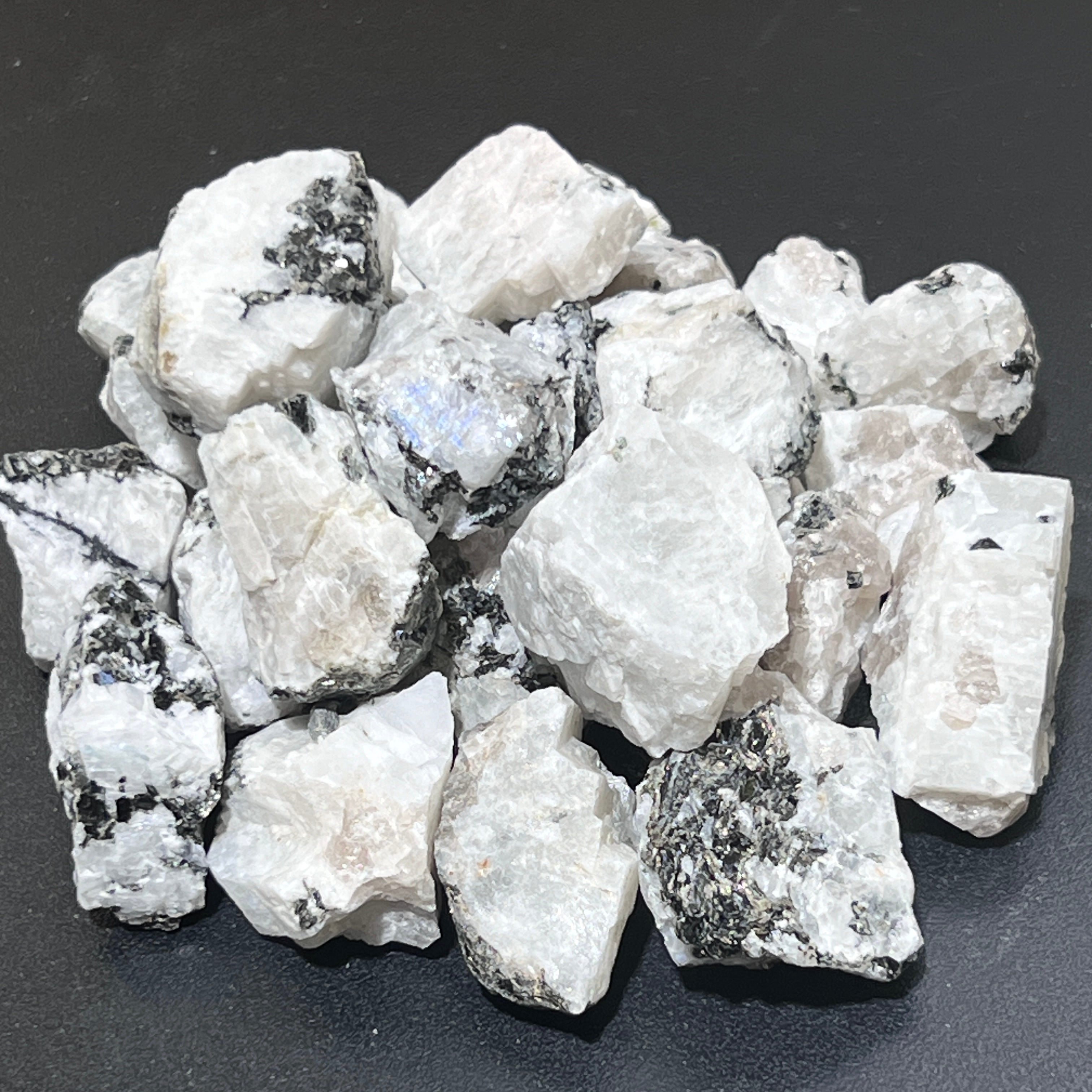 Rainbow Moonstone Rough (1 LB) One Pound Bulk Wholesale Lot Raw Gemsto ...